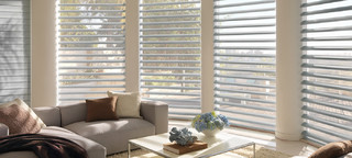 Hunter Douglas Motorized Shades - Contemporary - Family Room - Dallas ...