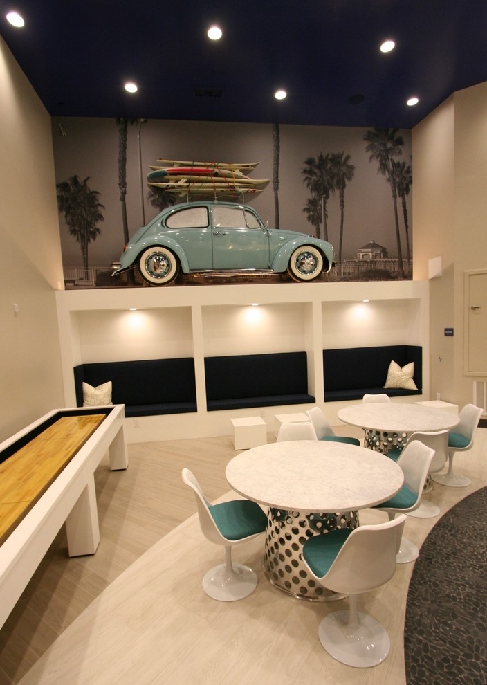 Huntington Beach Gameroom - Beach Style - Family Room - Orange County ...