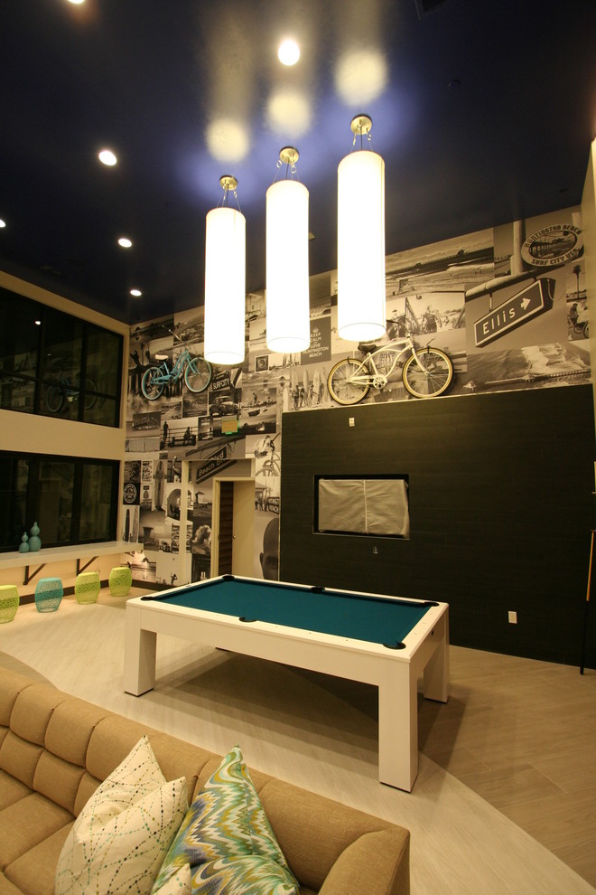 Huntington Beach Gameroom - Beach Style - Family Room - Orange County ...