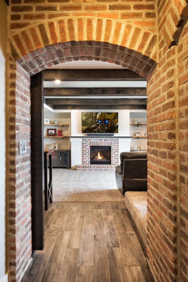 Industral Basement - Industrial - Family Room - Chicago - by Ed Saloga ...