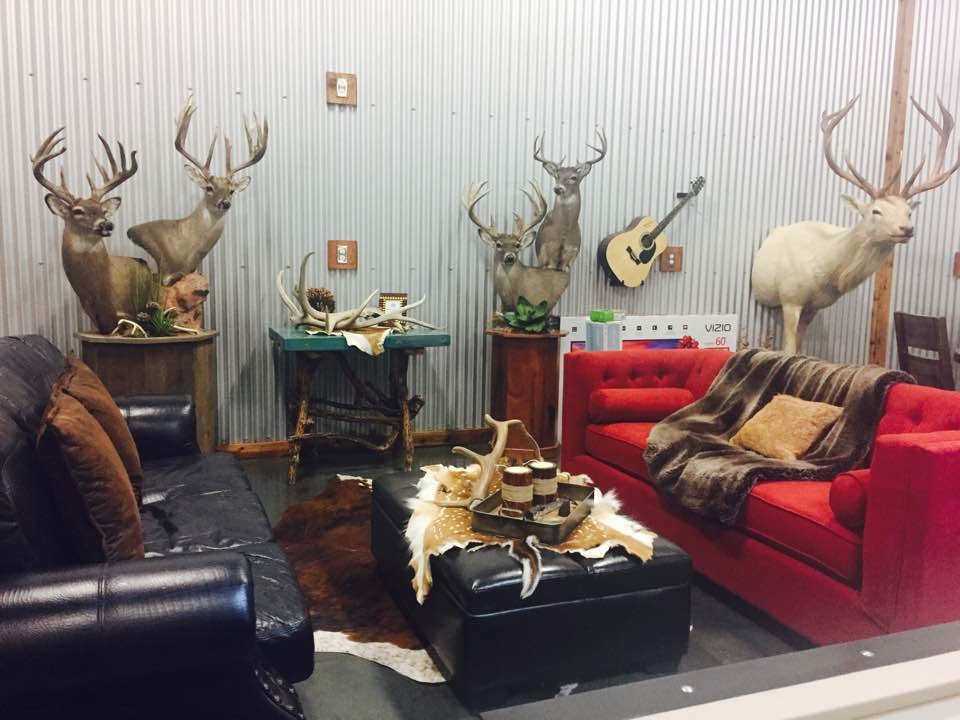 Industrial & Rustic Man Cave/Hunting Garage - Rustic - Family Room - by ...