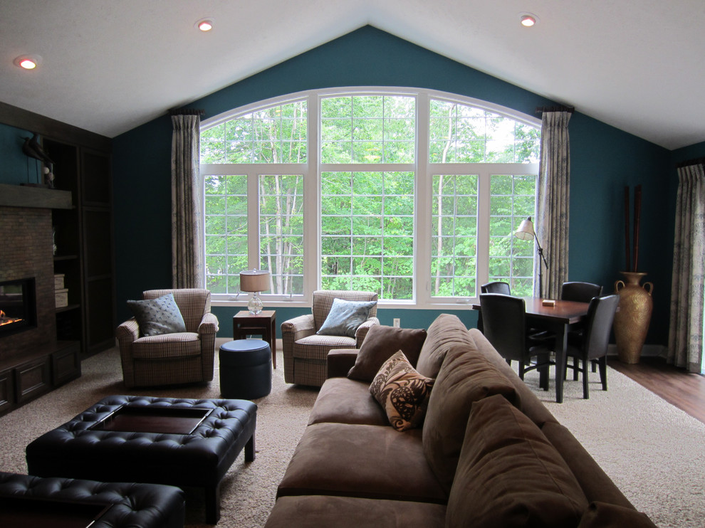 Inviting Great Room Addition - Contemporary - Family Room - Cleveland ...
