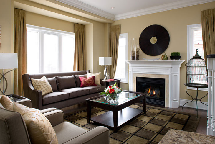 Jane Lockhart Tan Family Room - Traditional - Family Room - Toronto ...