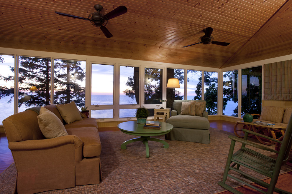 Lake Cottage Family Room - Traditional - Family Room - Chicago - by ...