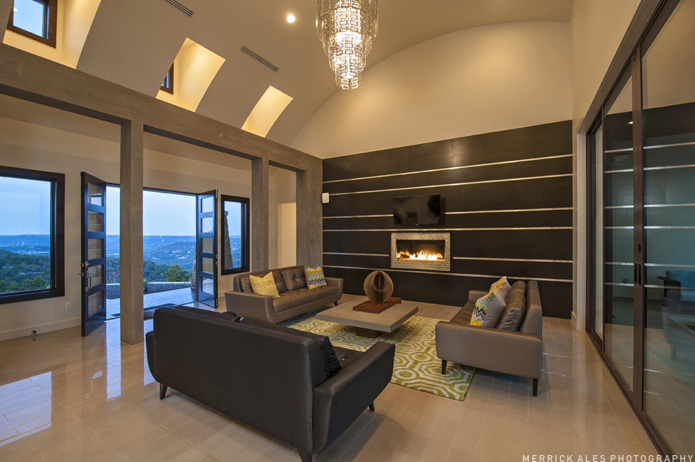 Lake Travis Vista - Contemporary - Family Room - Austin - by Design ...
