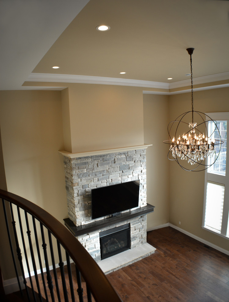 Lakeshore Traditional Two-Story - Traditional - Family Room - Toronto ...