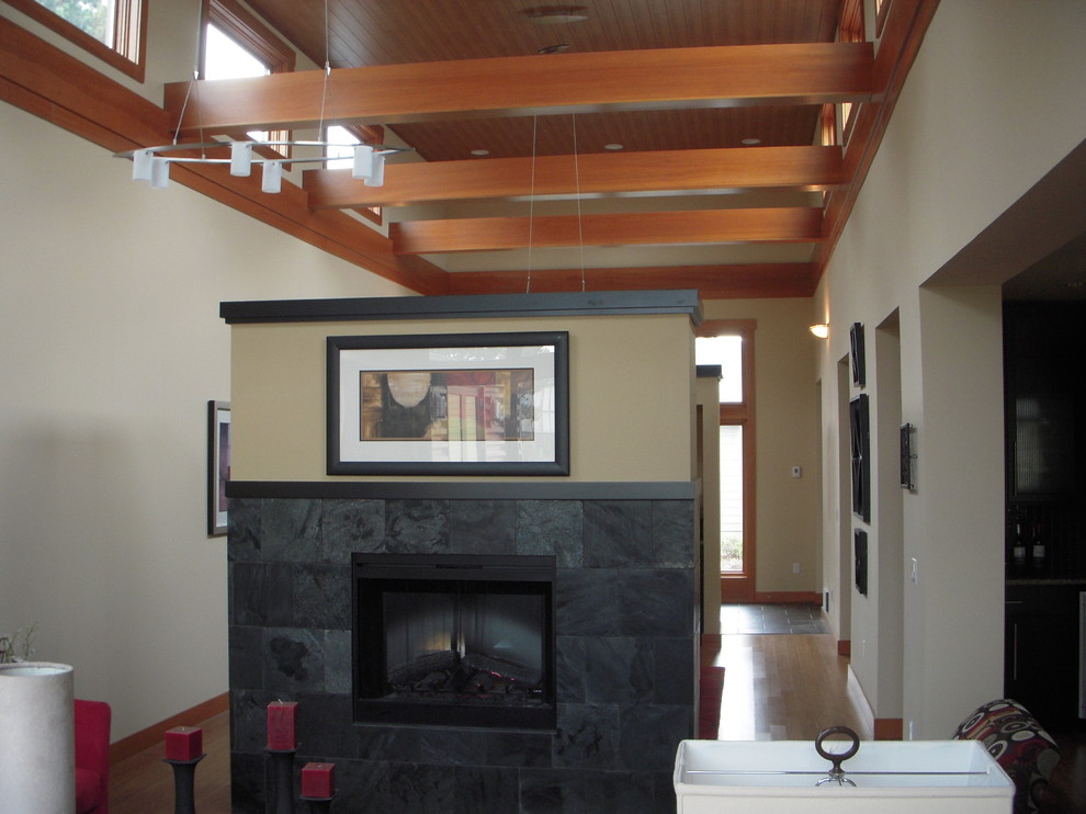 Leschi Custom Modular Home - Contemporary - Family Room - Seattle - by ...