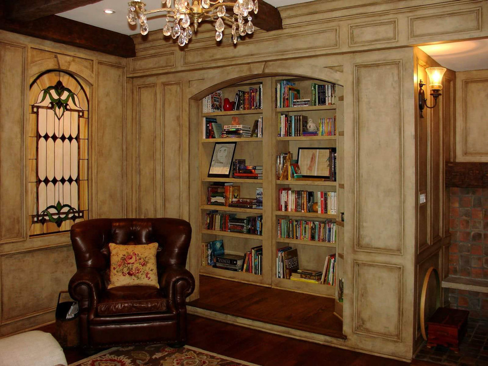 Library Painted Finish - Transitional - Family Room - Cleveland - by ...