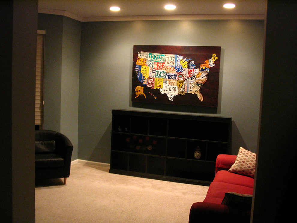License Plate Map of the USA - American Craftsman - Wohnzimmer ...