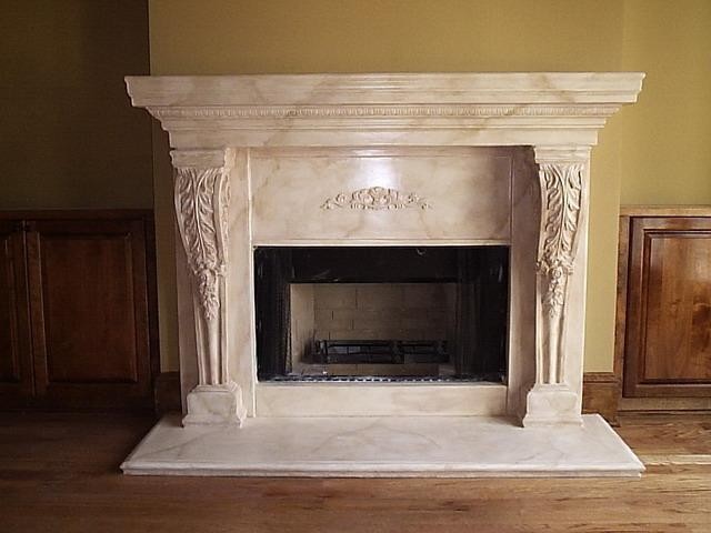 Limestone Fireplace Surrounds / Florecia - Mediterranean - Family Room ...