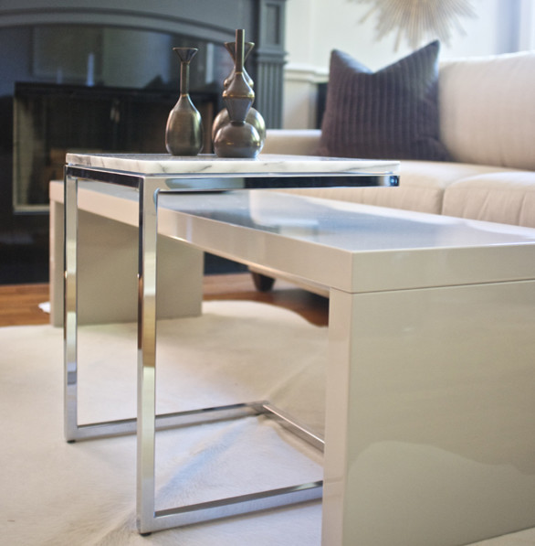 Lincoln Park Millennial Living - Modern - Family Room - Chicago - by ...