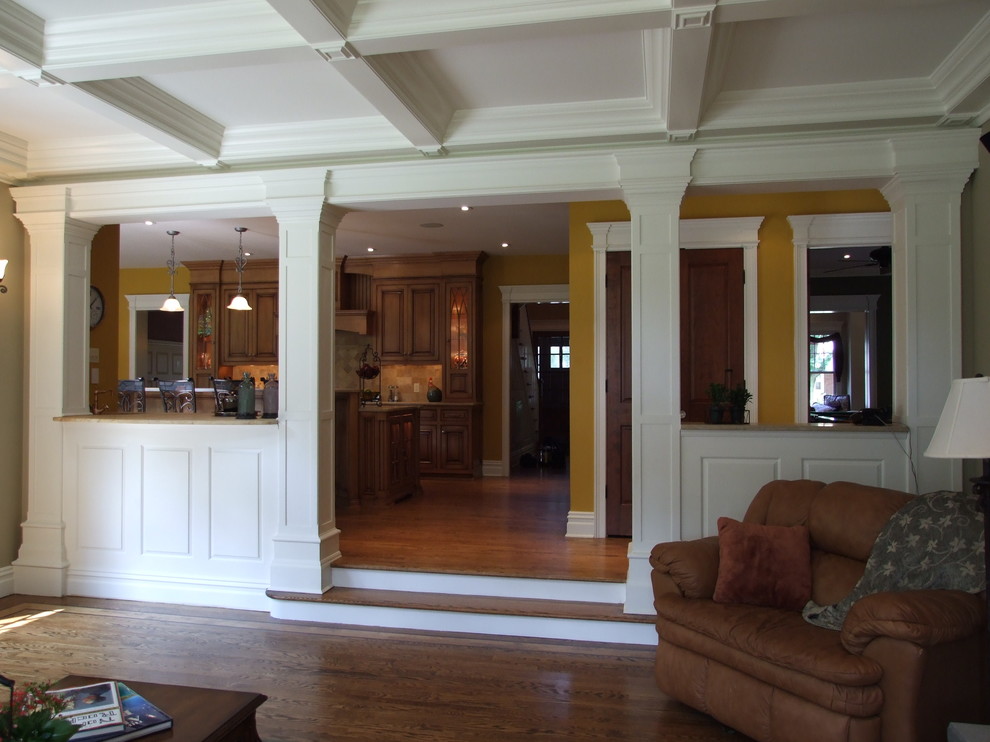 Low Walls/Interior Columns - Traditional - Family Room - New York - by ...