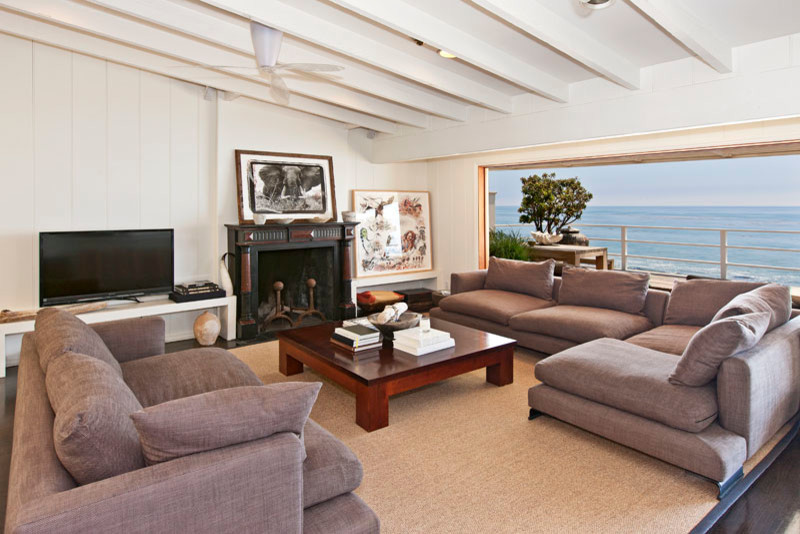 Malibu Road, Malibu, CA, 90265 - Contemporain - Salle de Séjour - Los ...