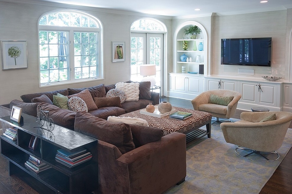 Mid century beach house east hampton - Traditional - Games Room - New ...