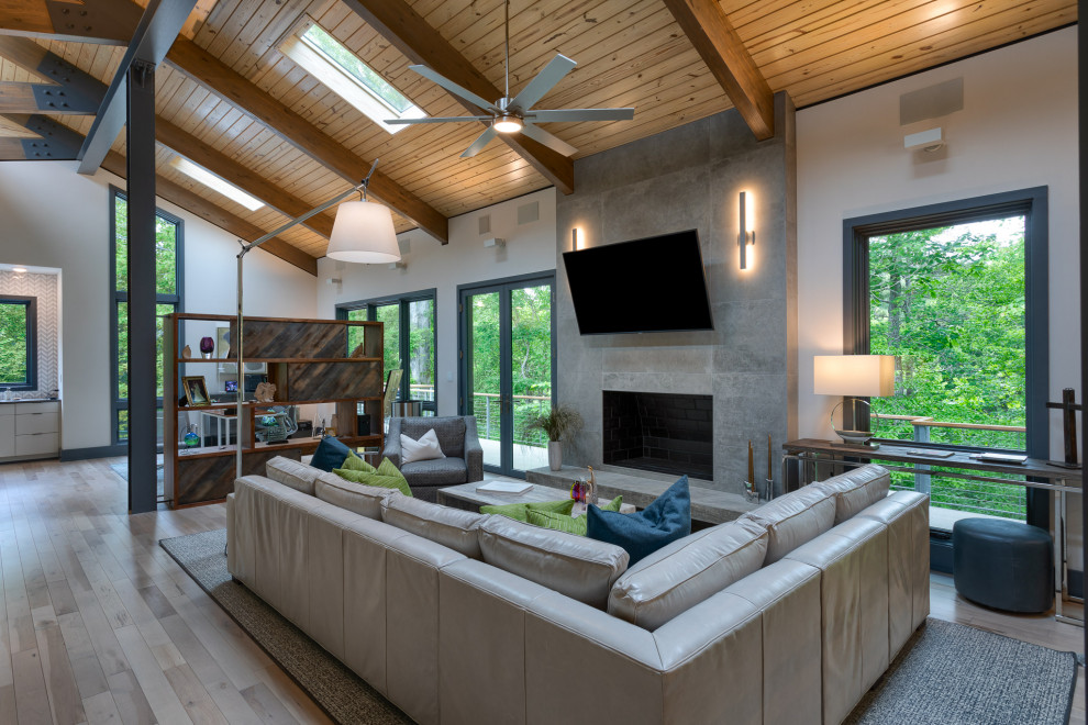 Mid-Mod Custom Home - Modern - Family Room - Other - by Arcisan, Inc ...