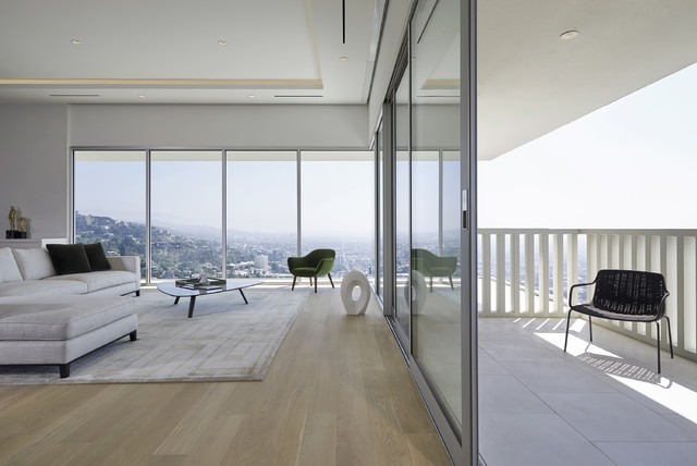 Midcentury modern condominium featuring our "Ghost" finish on european ...