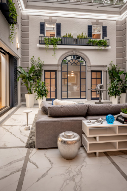 Modern Atrium Interior Design - Modern - Patio - Houston - by The ...