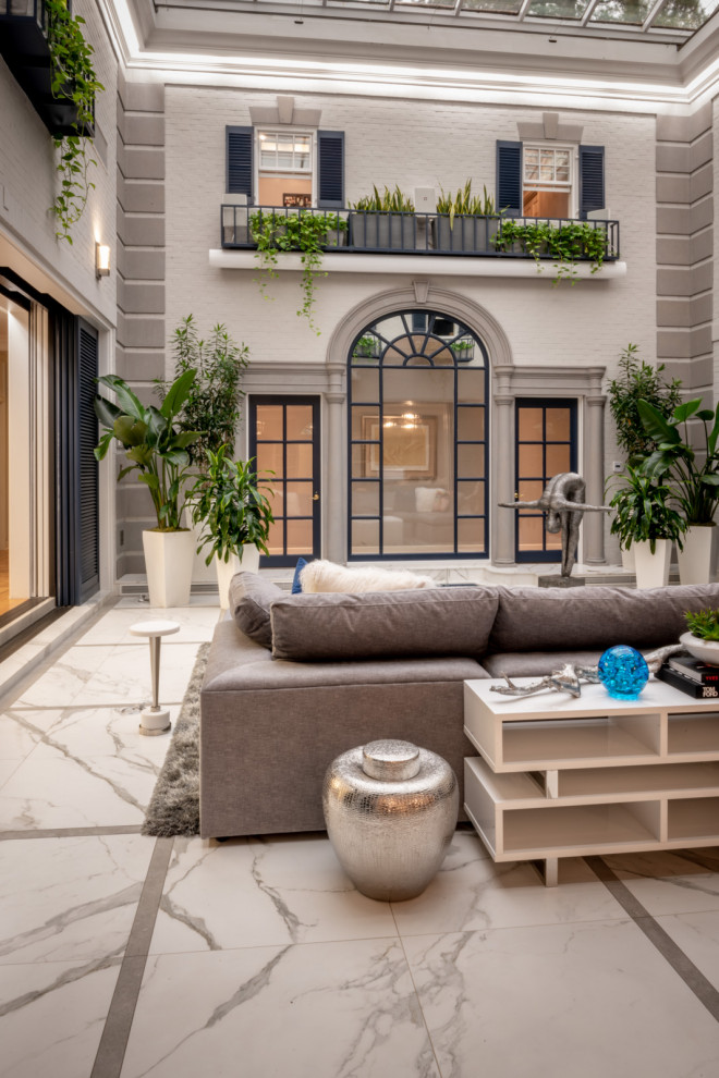 Modern Atrium Interior Design - Modern - Family Room - Houston - by The ...