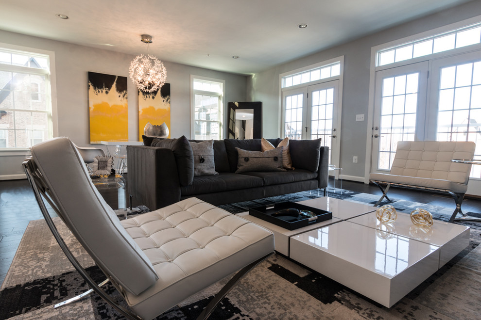 Modern-chromatic: Great Room - Contemporary - Family Room - DC Metro ...