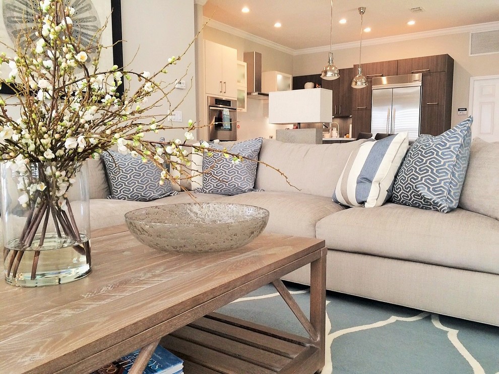 Modern Cozy Family Room - Modern - Family Room - Orlando - by MONICA ...