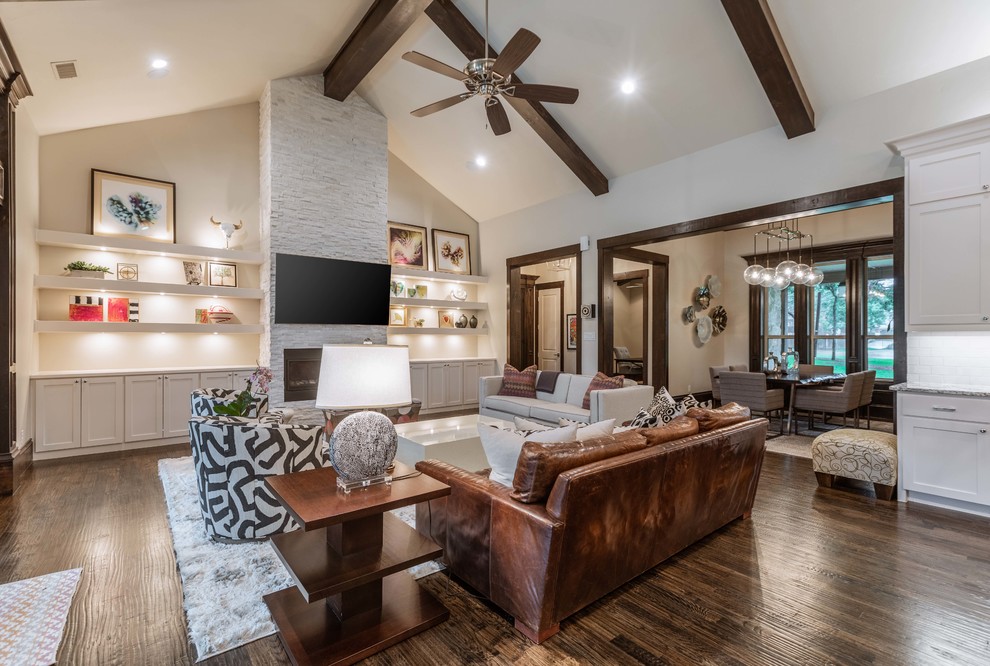 Modern Farmhouse in North Keller - Country - Games Room - Dallas - by ...