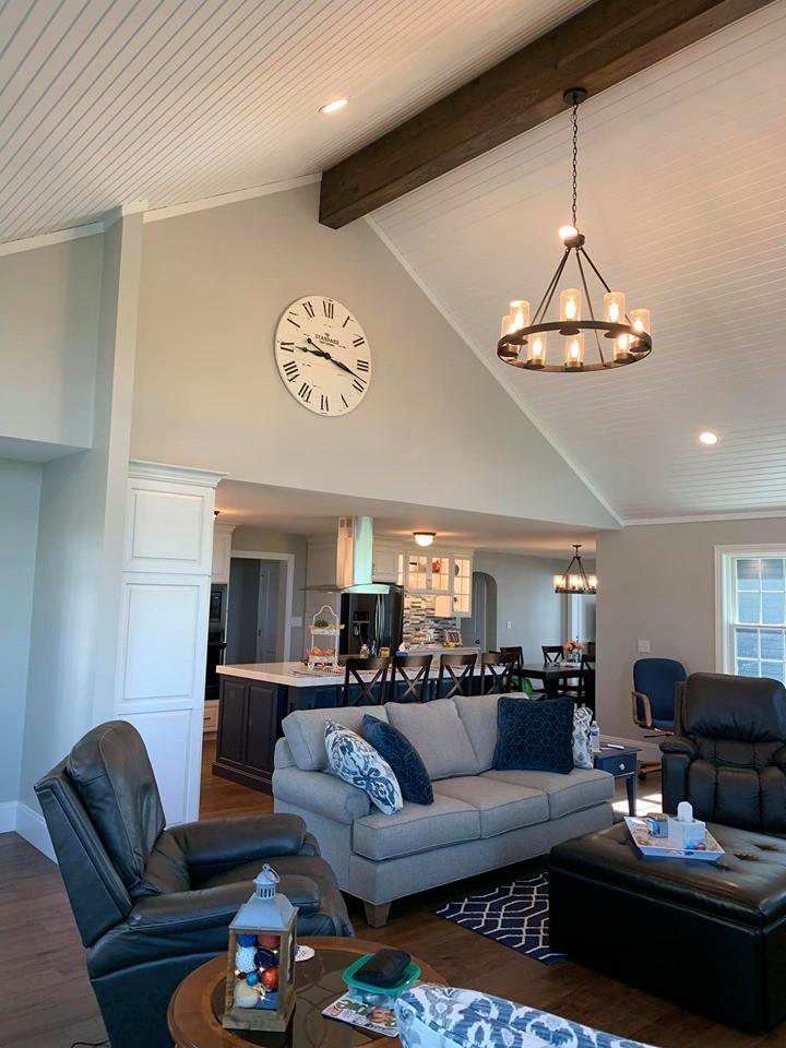 Modern Farmhouse New Addition and Remodel - Farmhouse - Family Room ...