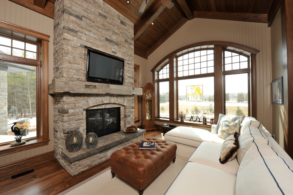Muskoka Inspired Home - Traditional - Family Room - Toronto - by ...