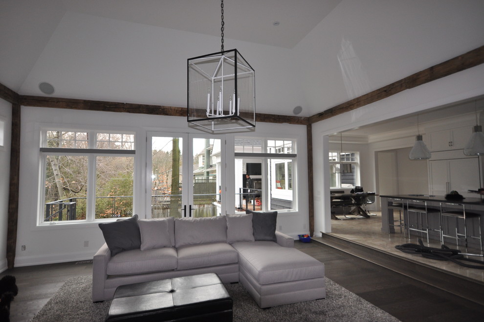 Naturally Reclaimed Hand Adzed Timbers - Traditional - Family Room ...