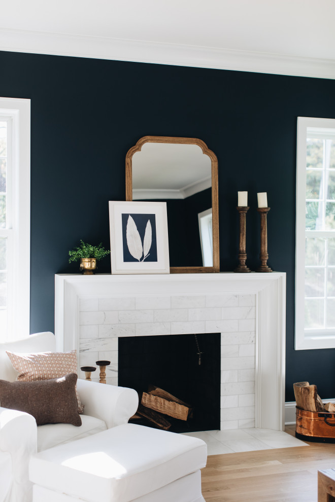 Nautical Navy - Transitional - Living Room - Chicago - by Timber Trails ...