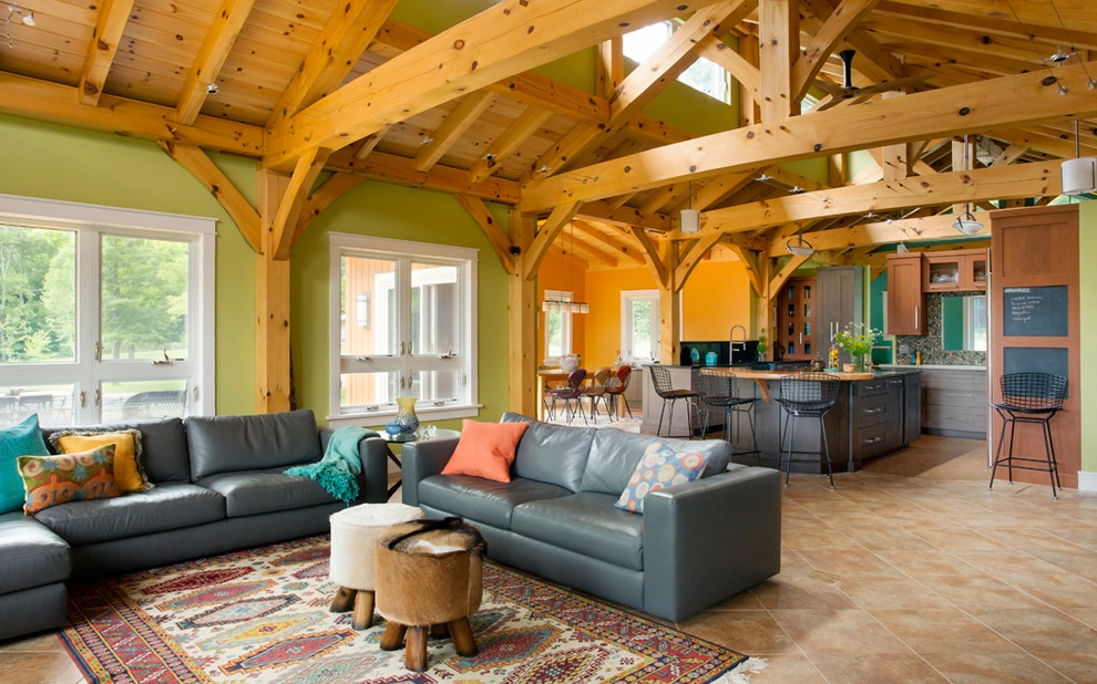 Net Zero, Empty Nester New England Timber Frame - Traditional - Family ...
