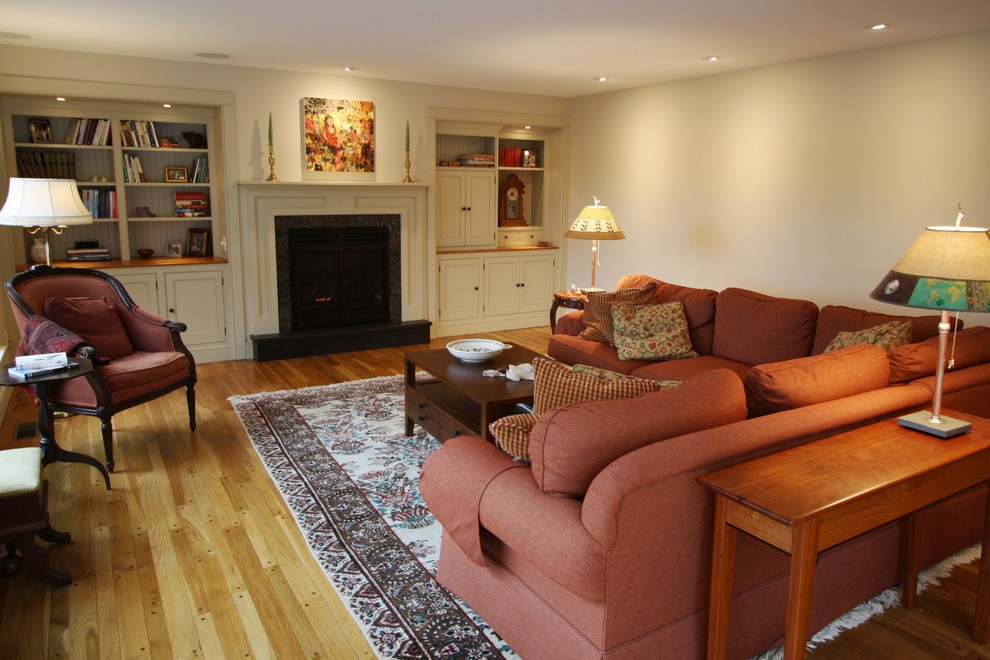 New Family Room with Built-ins - Cape Cod - Family Room - Boston - by ...