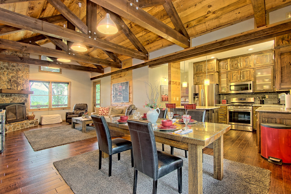 Not Your Average Log Home - Rustic - Family Room - Other - by SISSON ...