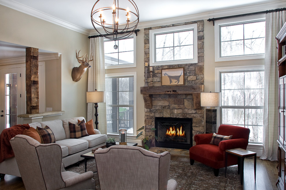 Oakridge modern rustic - Rustic - Family Room - Other - by Transforming ...