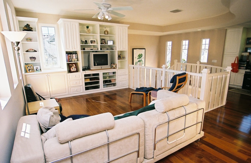 Open Loft TV Area - Traditional - Family Room - Orange County - by ...