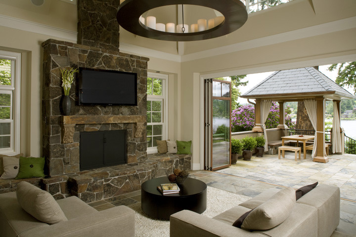 Our top 20 favorite fireplaces - Modern - Family Room - Seattle - by ...