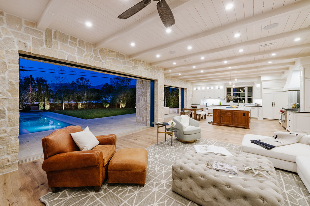 Pacific Palisades Mediterranean - Mediterranean - Family Room - Los ...