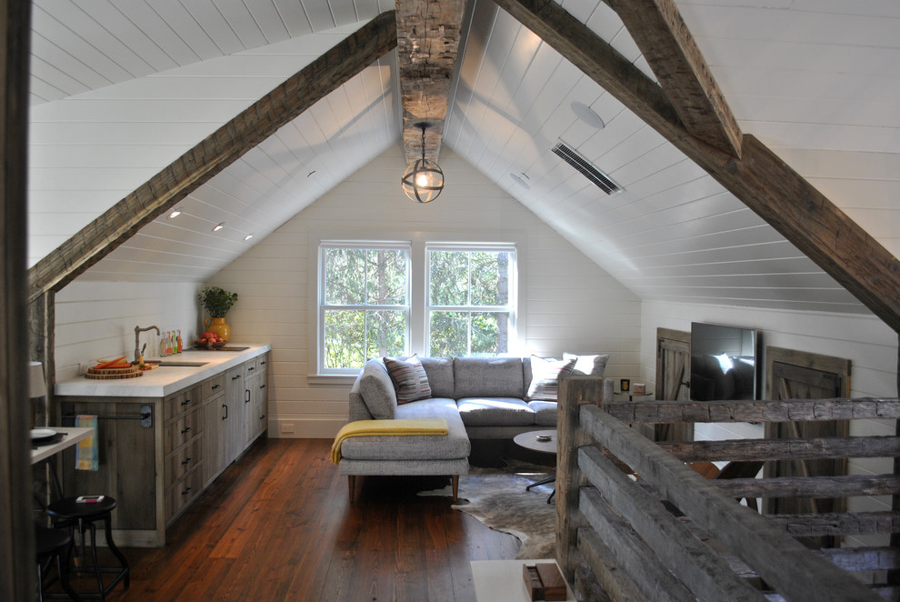 Party Barn - Rustic - Family Room - New York - by Huestis Tucker ...