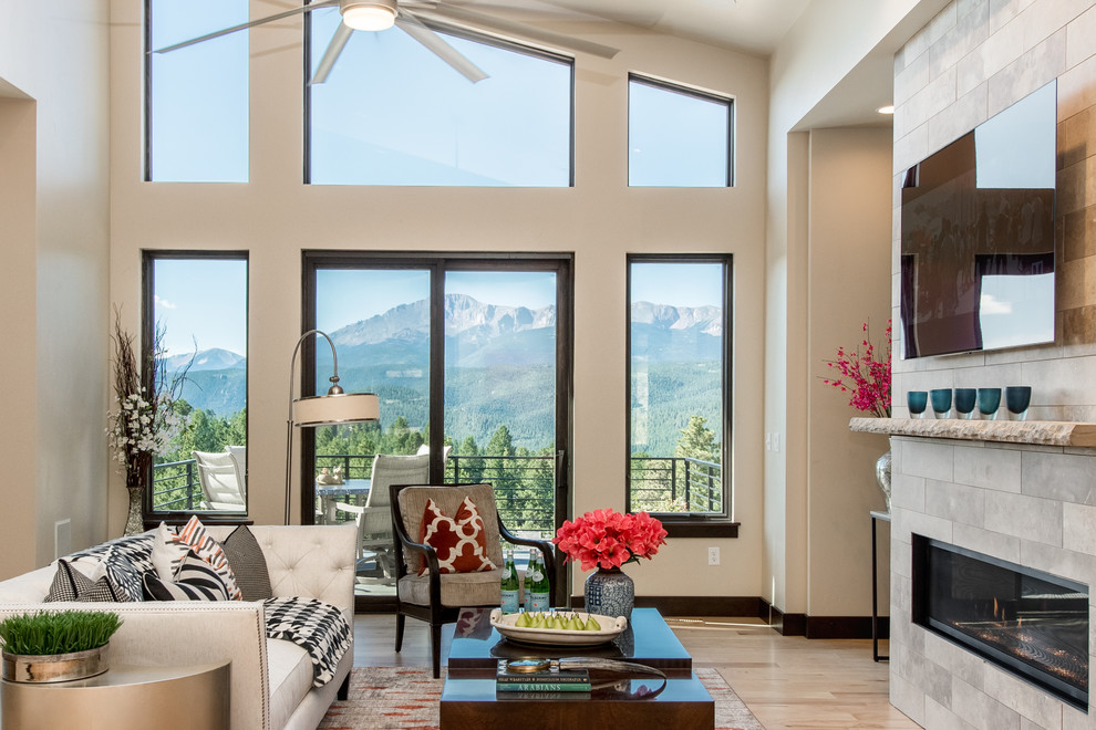 Picasso Homes Parade House 2017 - Contemporary - Family Room - Denver ...