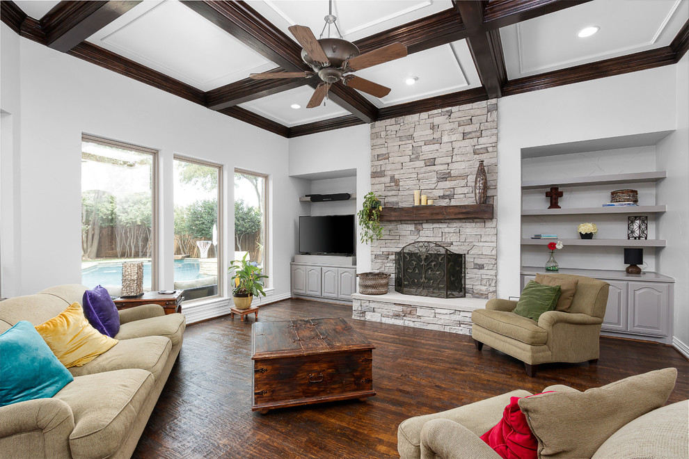 Plano Kitchen & Family Room Remodel - Transitional - Family Room - Dallas - by Agape Home ...
