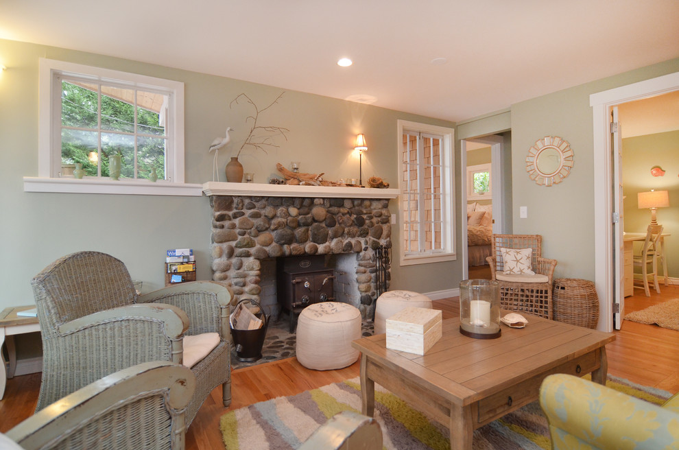 Pleasant Beach Cottage - Beach Style - Family Room - Seattle - by Leah ...