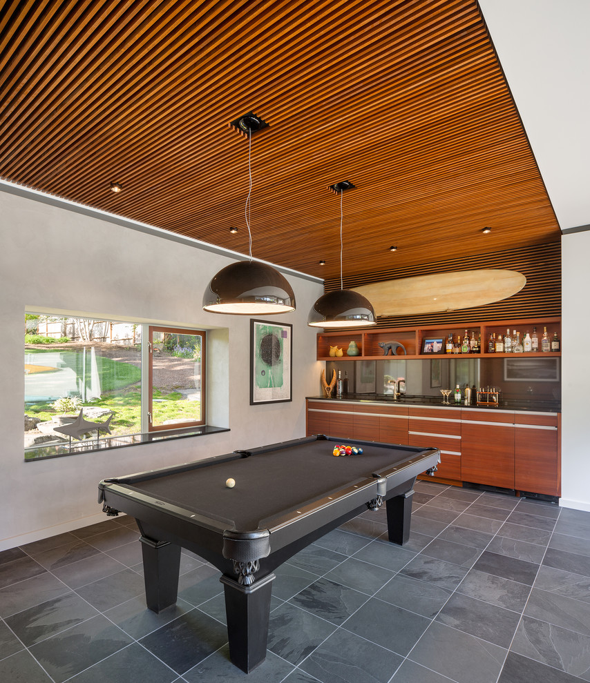 Pool House Addition - Contemporary - Family Room - Portland - by ...