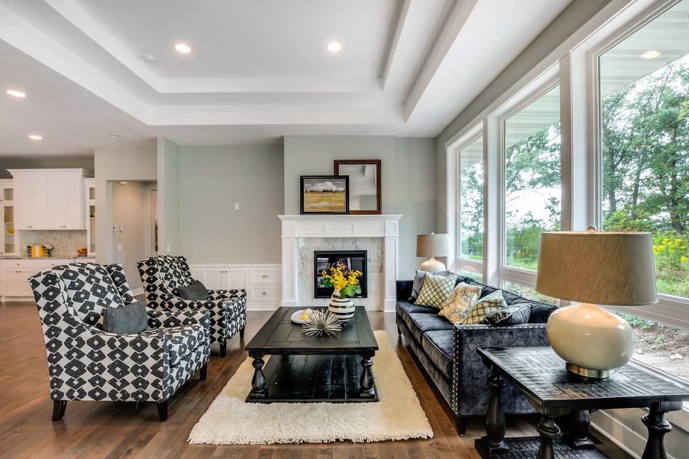 Prairie Style Rambler - Modern - Family Room - Minneapolis - by Norton ...