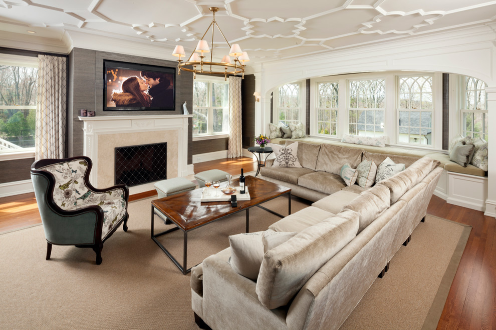 Pre-War Aesthetics, Post-War Technology - Traditional - Family Room ...