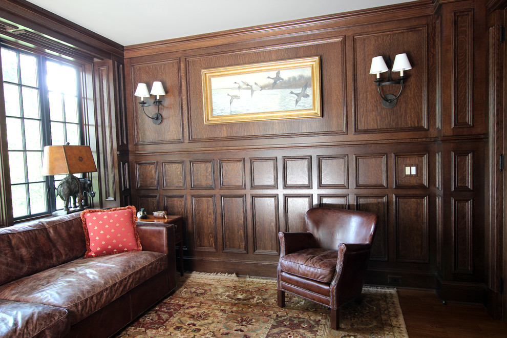 Quarter Sawn White Oak Library - Traditional - Games Room - Baltimore ...