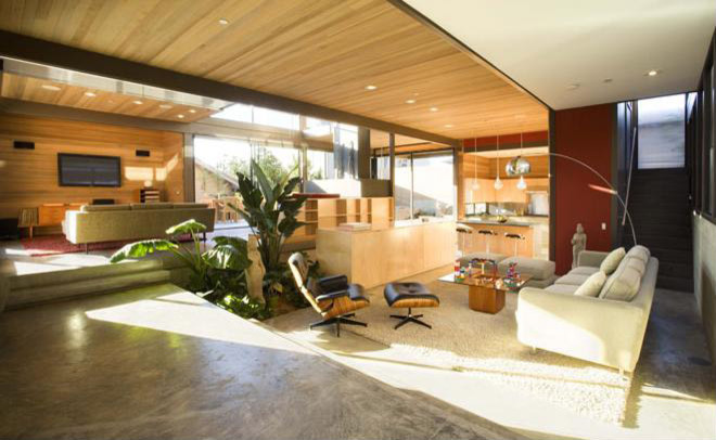 Ray Kappe House interior - Modern - Family Room - Other | Houzz
