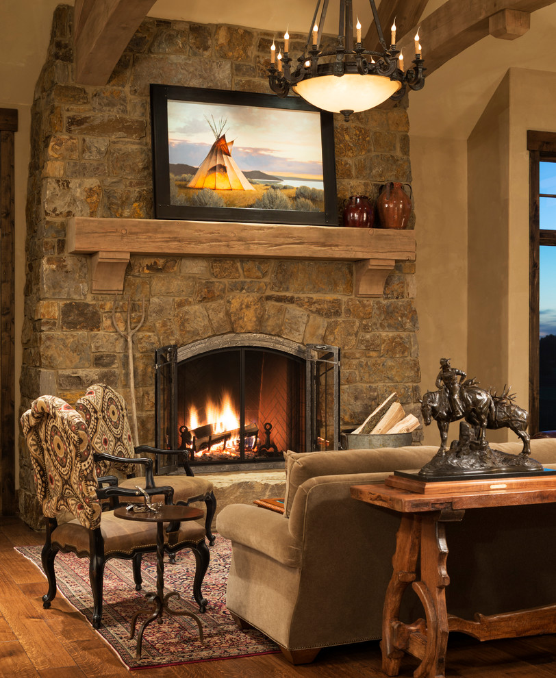 Red Fox Ranch - Rustic - Family Room - Minneapolis - by Peter Eskuche ...