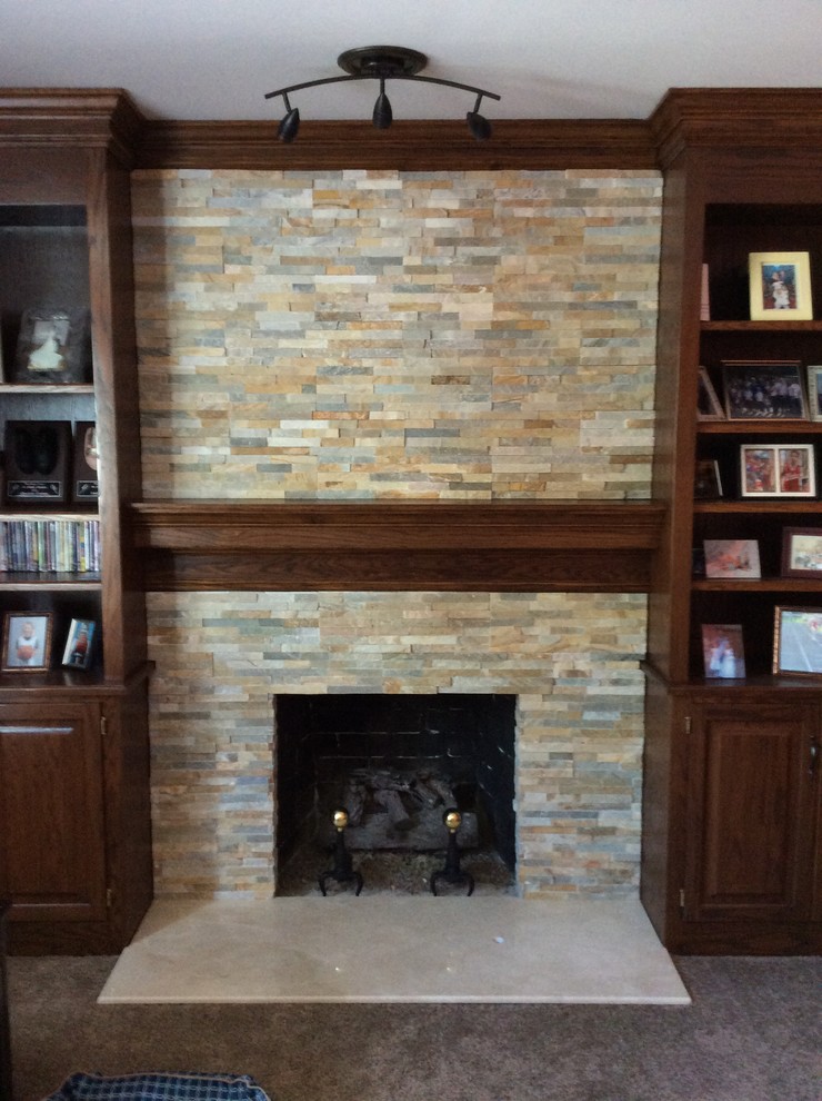 Refacing Fireplaces Before/After - Family Room - Chicago - by ADV ...