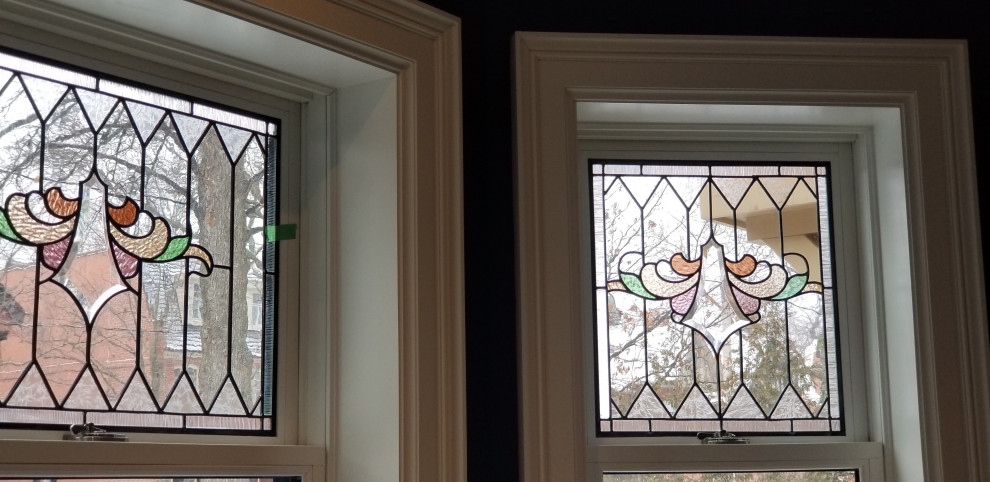 Restoration & resizing of existing leaded glass, Toronto Canada ...