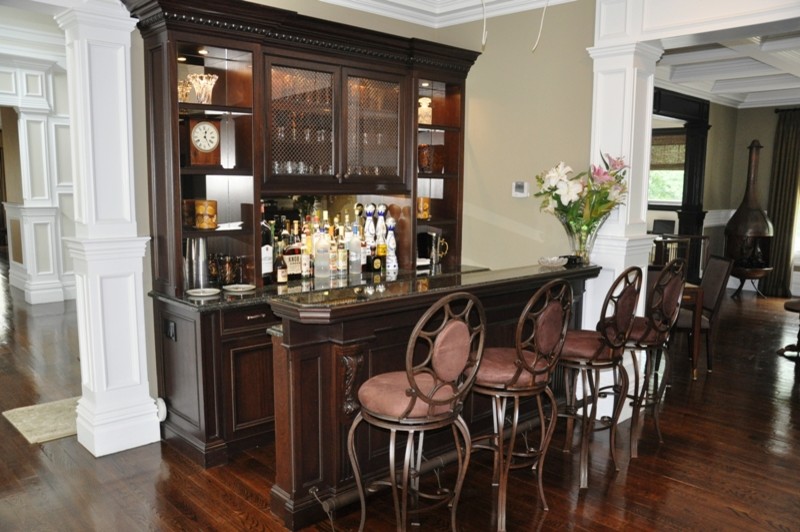 Roslyn Mahogany Bar - Traditional - Home Bar - New York - by Elegance ...