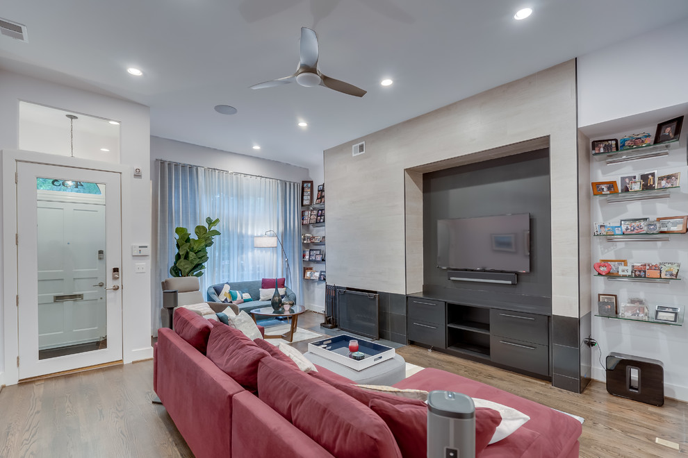 Rowhouse Revival in Capitol South - Contemporary - Family Room - DC ...